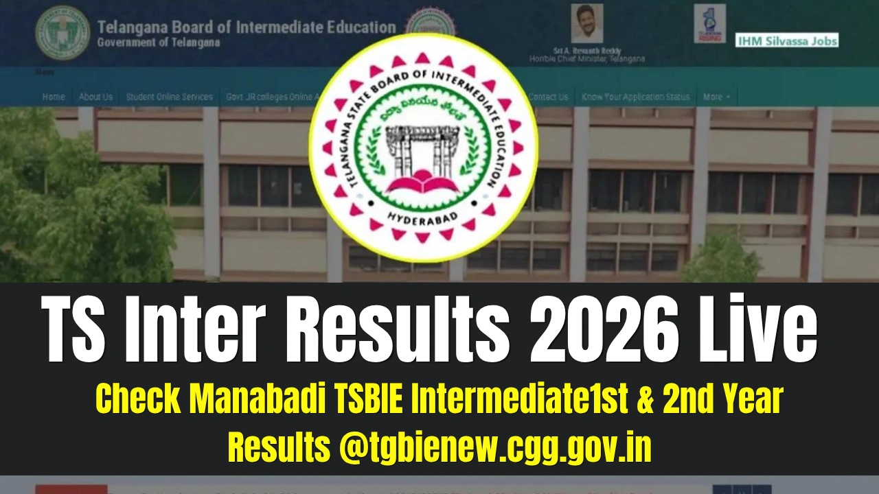 TS Inter Results 2026 Live: Check Manabadi TSBIE Intermediate1st & 2nd ...
