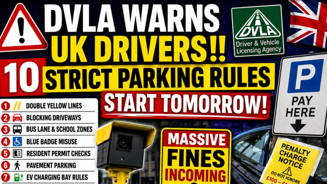 DVLA Warns UK Drivers!! 10 Strict Parking Rules Start Tomorrow ...